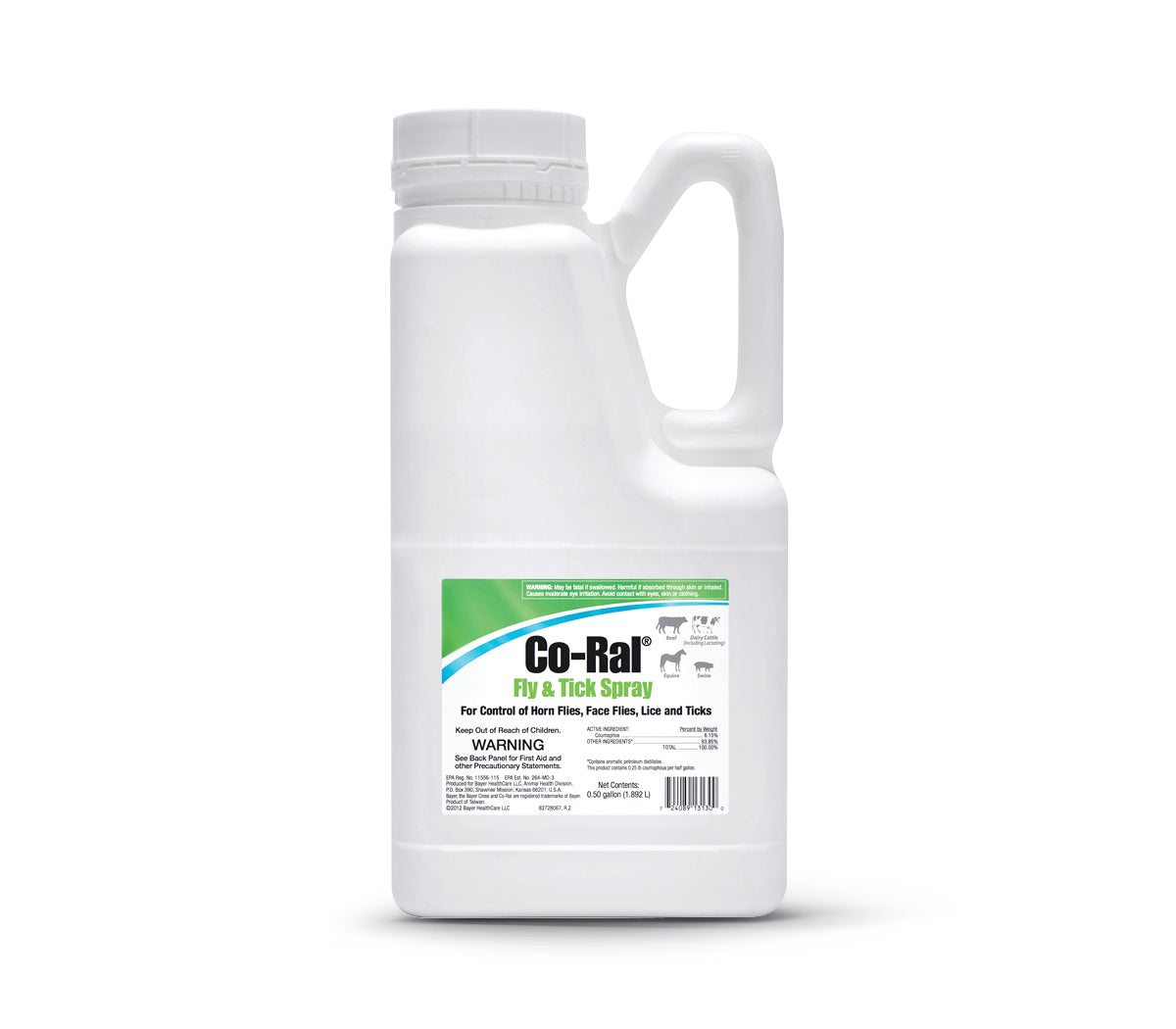 Elanco Co-Ral Fly & Tick Spray for Cattle, Horses & Swine – 1/2 Gallon ...