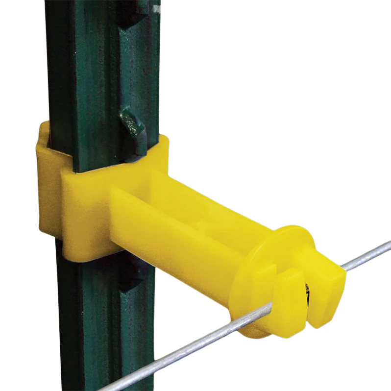 Patriot Yellow 2" Wrap-Around T-Post Extender Insulator - Pack of 25 ...