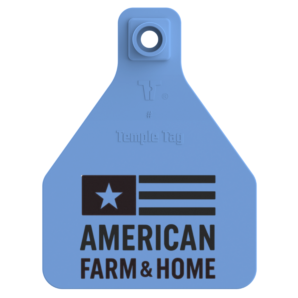 Temple (Z Tags) Herdsman Two-Piece Calf ID Ear Tag | Custom Print ...