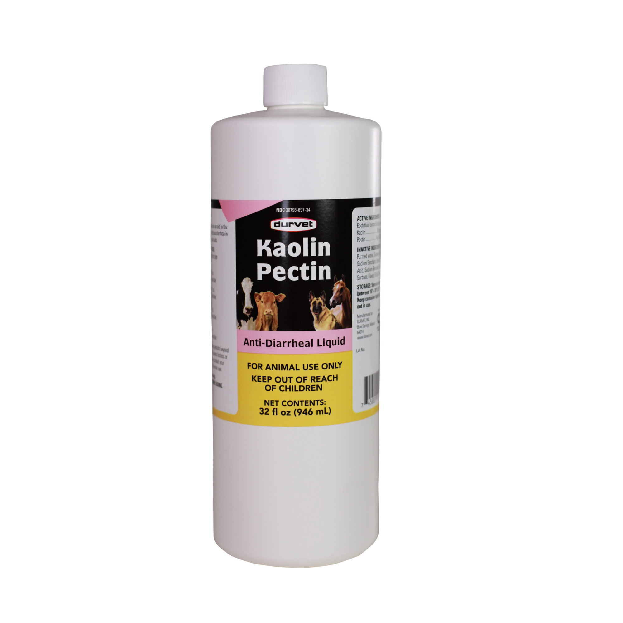 Kaolin Pectin 32oz | Anti-Diarrheal for Horses, Cattle, Dogs & Cats ...