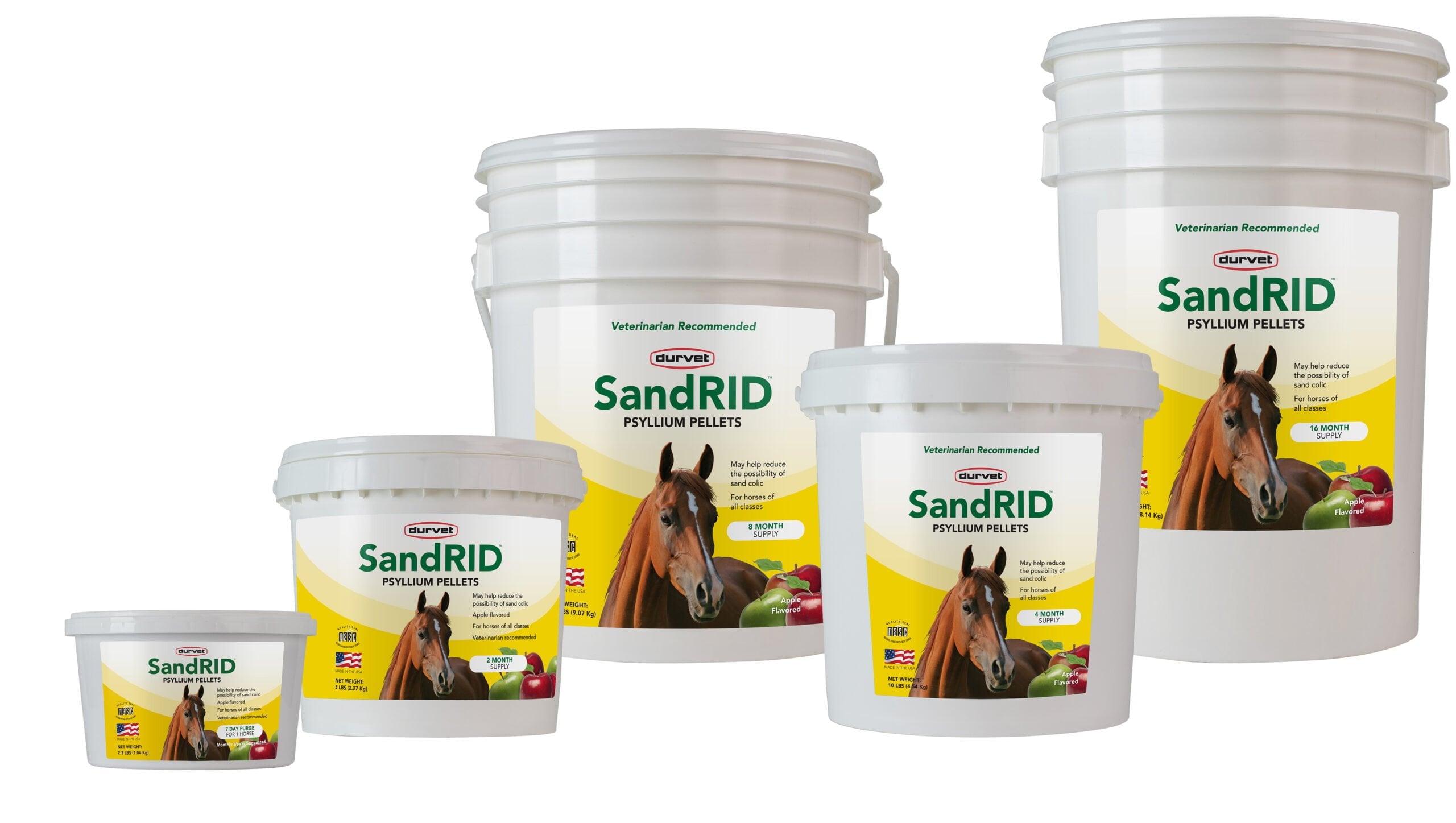 Durvet SandRID Horse Colic Preventative – Psyllium Pellets – American ...
