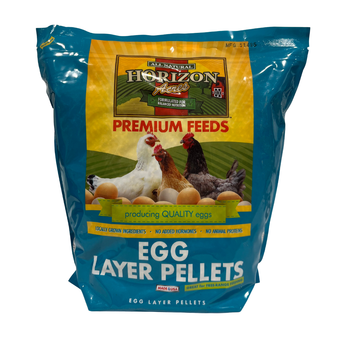 Horizon Acres Egg Layer Pellets | 16% Protein Chicken Layer Feed | 7 l ...
